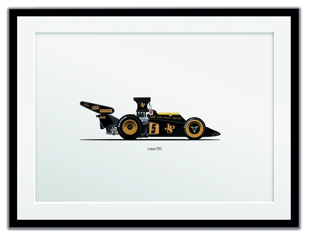 Lotus 72D Formula 1 Car Poster A4 & A3 - Etsy