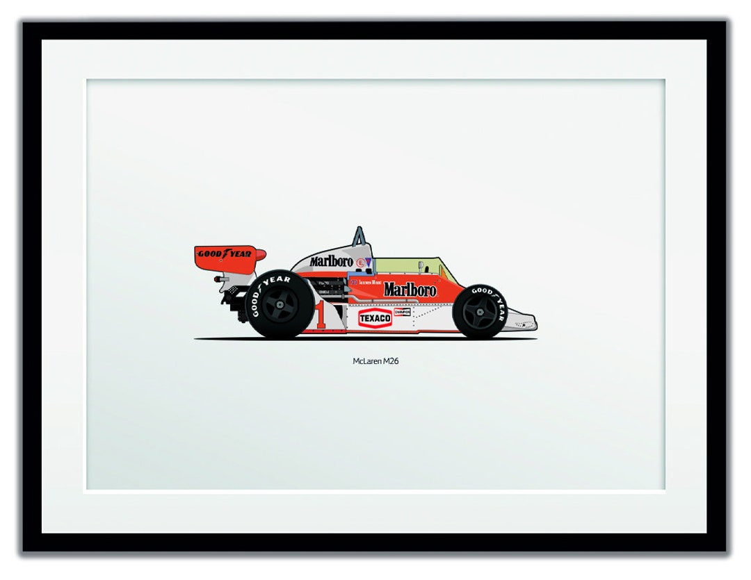 Mclaren M26 Formula 1 Car Poster A4 & A3 - Etsy