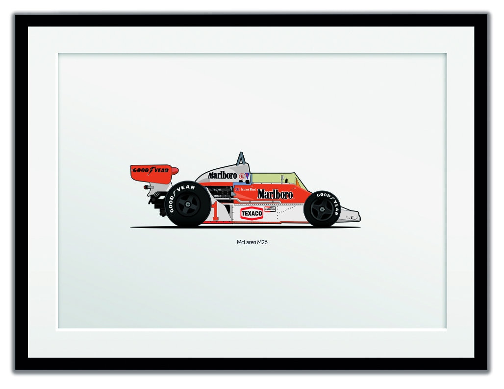 McLaren M26 Formula 1 car Poster A4 & A3 | Etsy