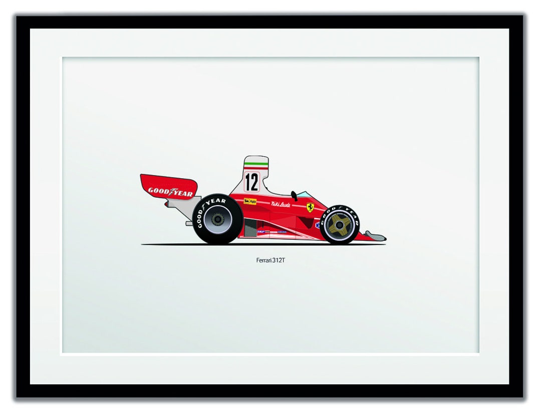Ferrari 312T Formula 1 Car Poster A4 & A3 - Etsy