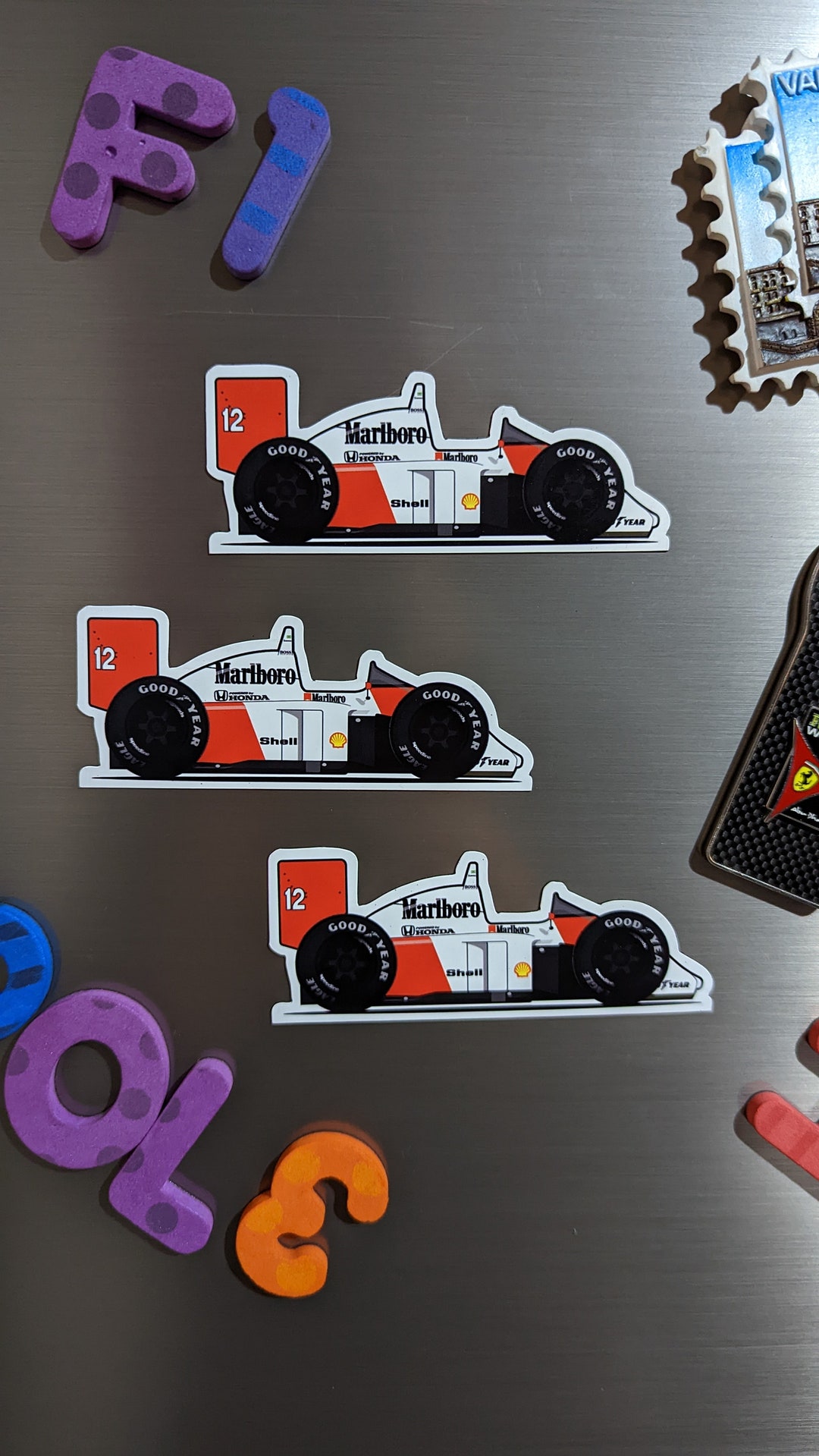 Mclaren MP4/4 Formula 1 Car Magnet - Etsy