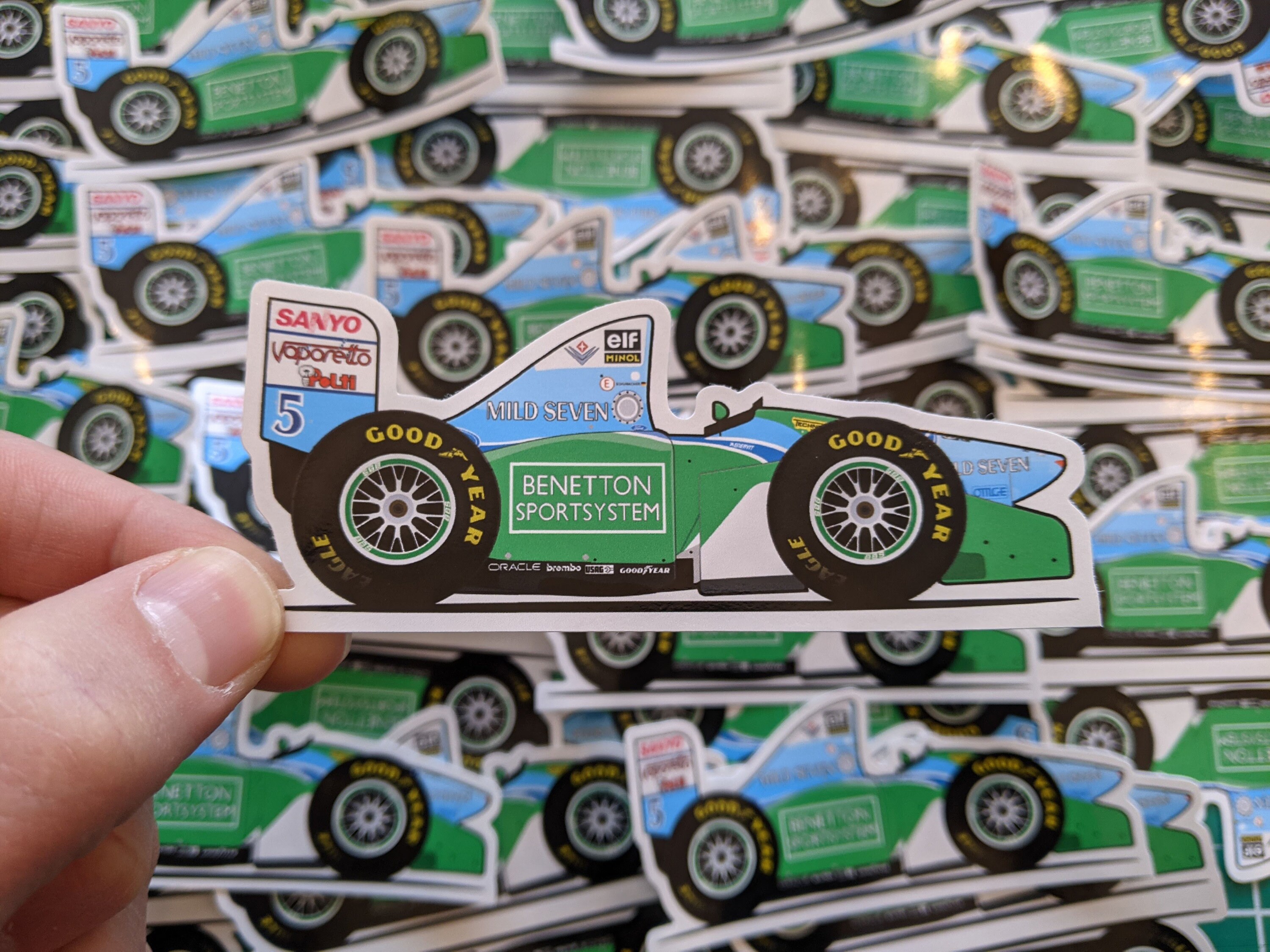 Benetton B194 schumacher Sticker - Etsy UK