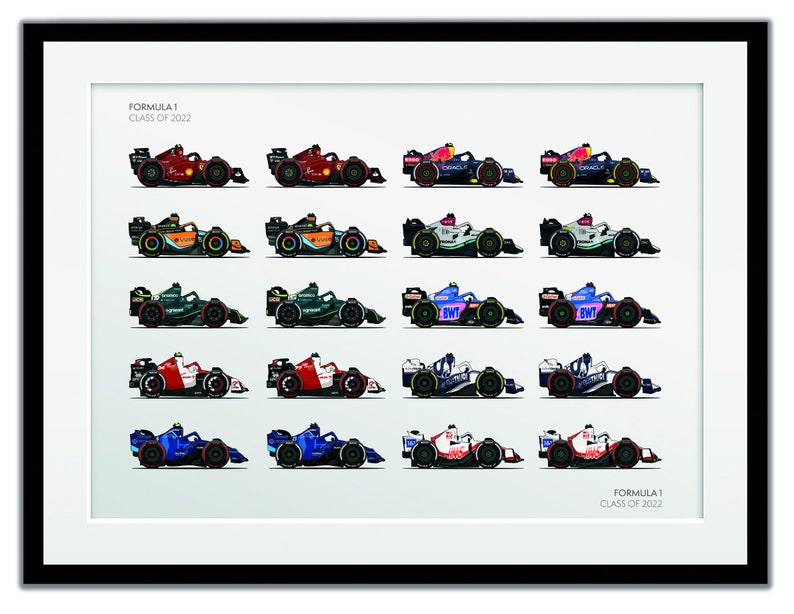 A Formula 1 Class of 2022 Poster A4 & A3 - Etsy