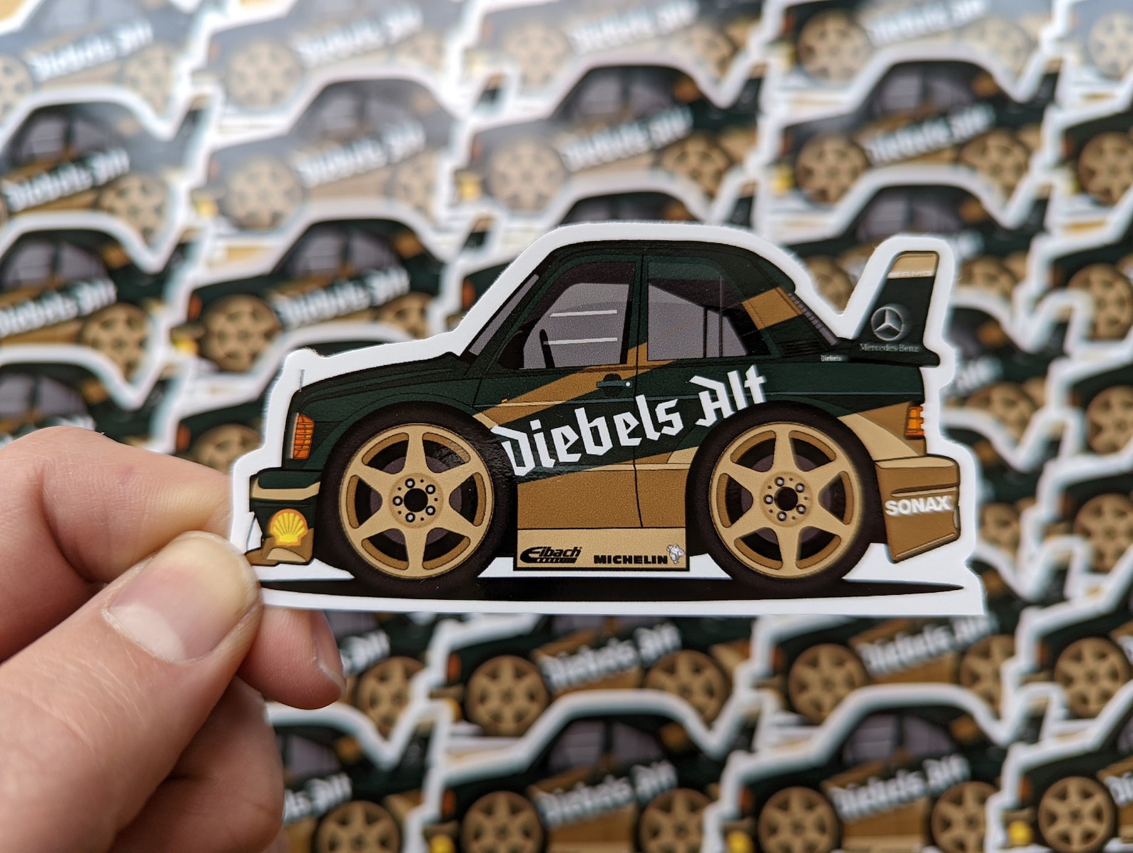 Mercedes 190e Diebels Alt DTM Car Sticker - Etsy