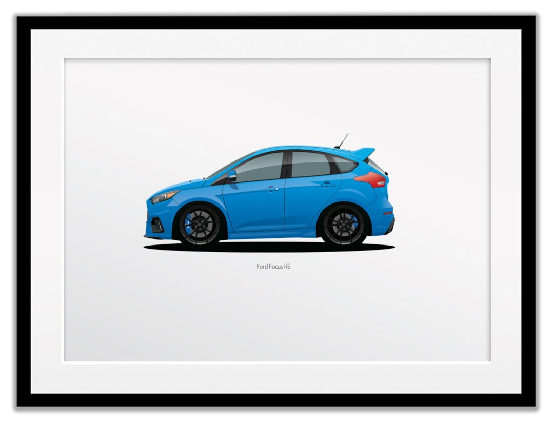 Ford Focus RS Poster A4 & A3 - Etsy