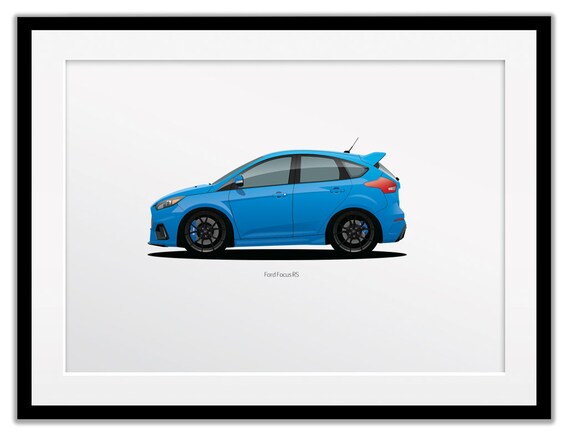 Ford Focus RS Poster A4 & A3 | Etsy UK