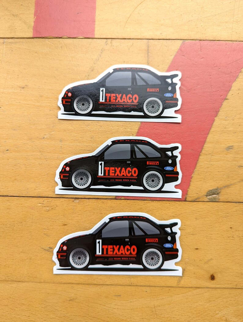 Ford Sierra Cosworth 'TEXACO' Car Sticker - Etsy