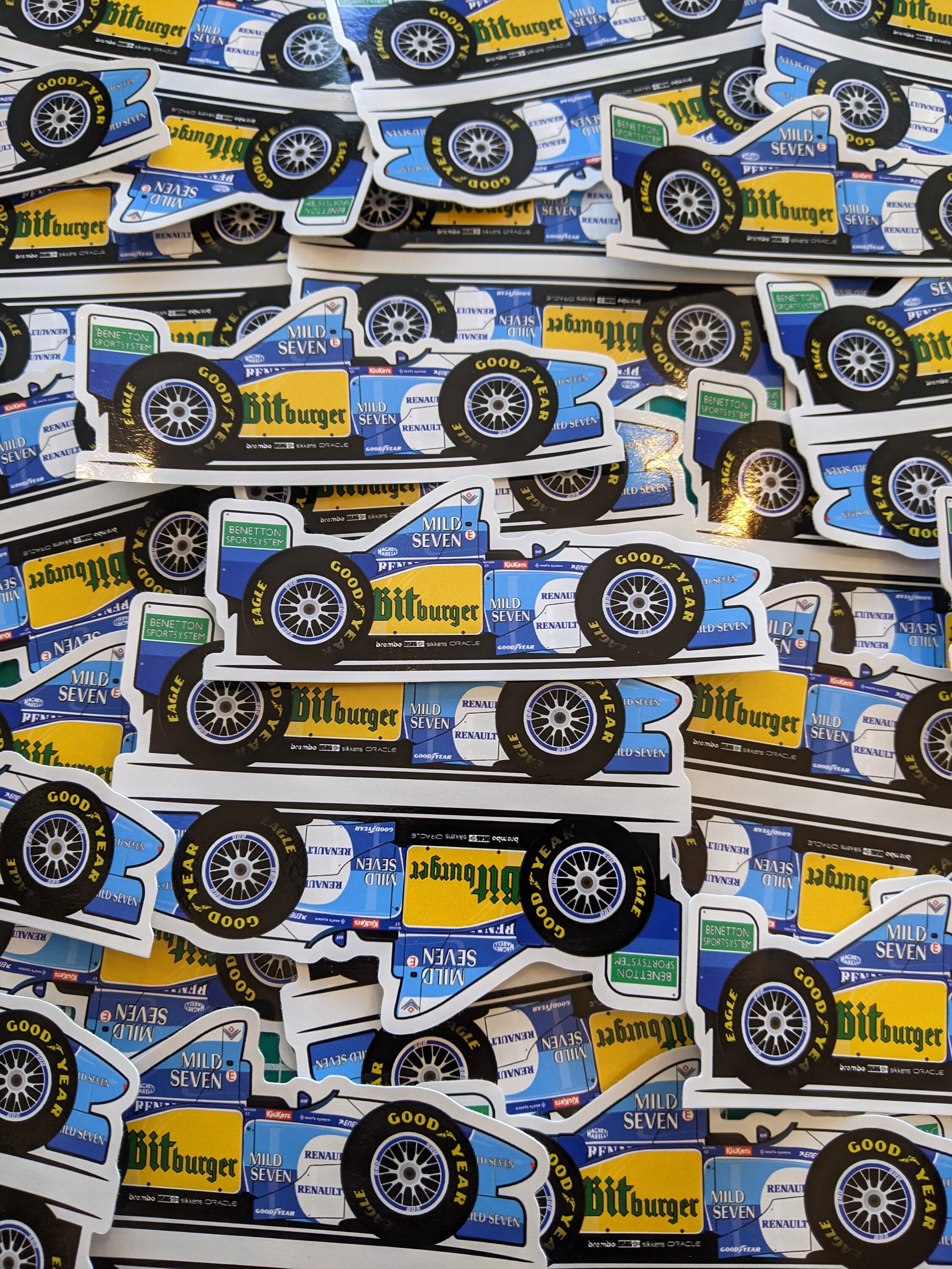 Benetton B195 schumacher Sticker - Etsy UK