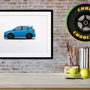 Ford Focus RS Poster A4 & A3 - Etsy UK
