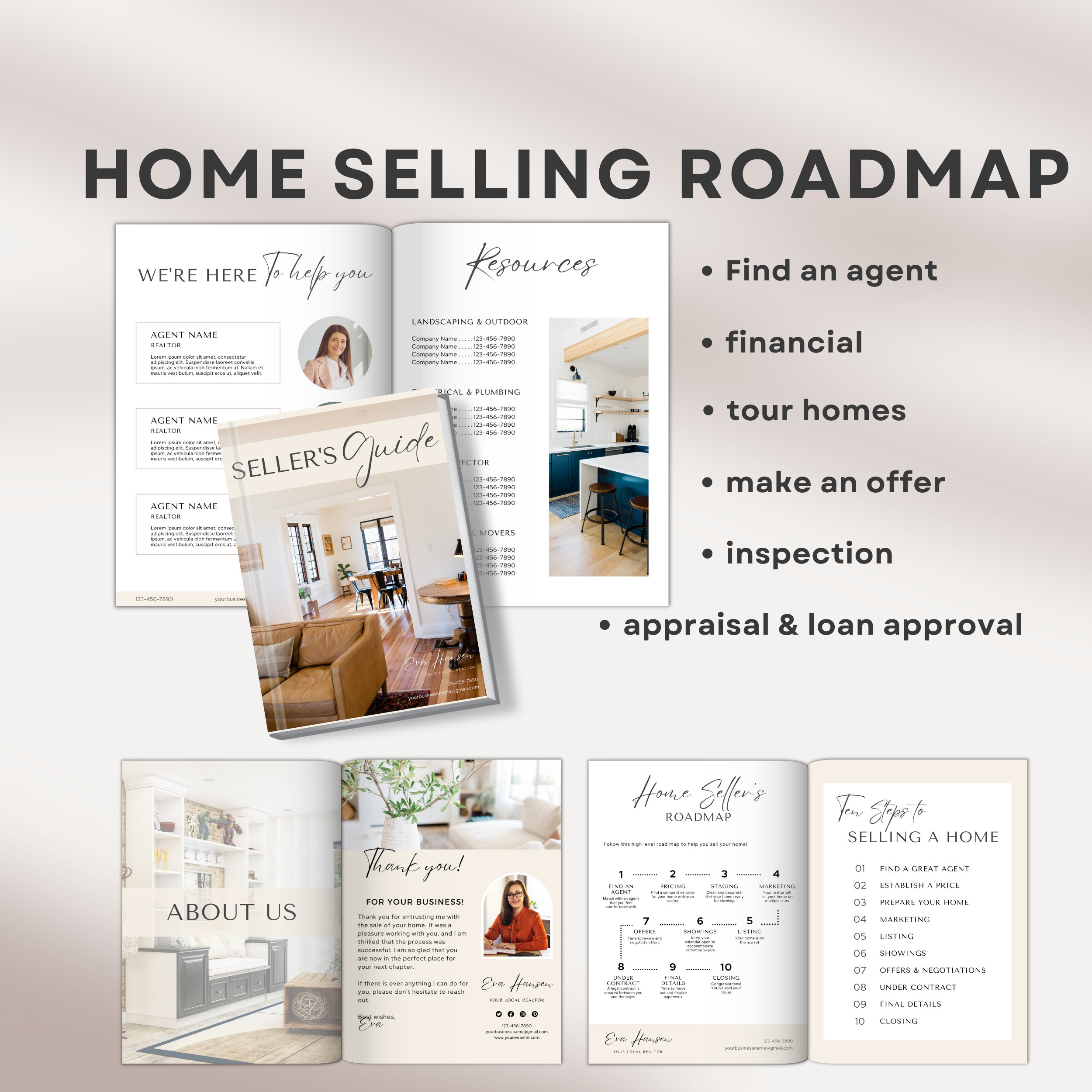 Home Seller Guide Real Estate Selling Packet Realtor Step by Step ...