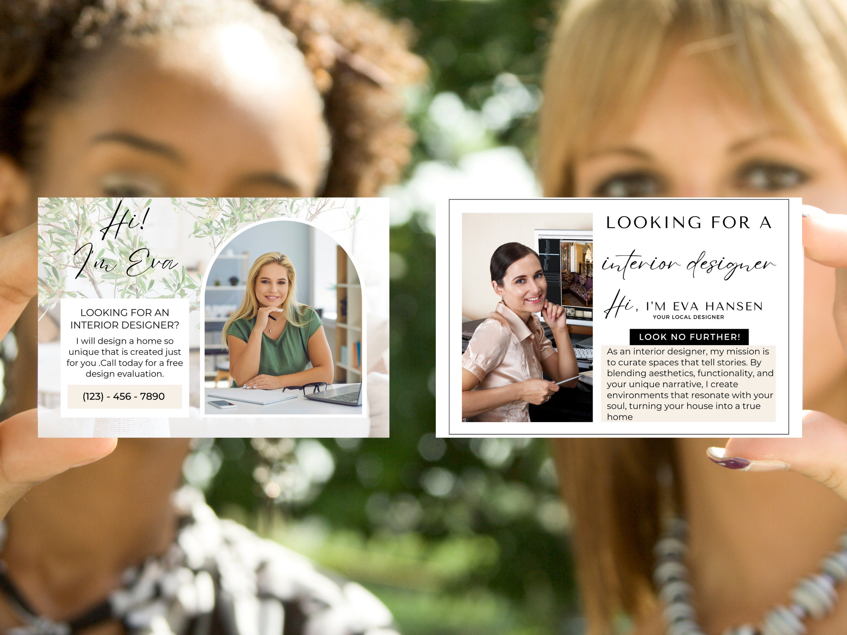 Interior Designer Post Cards Interior Design Marketing Business Cards ...