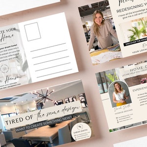 Interior Designer Postcard Bundle: 20 Marketing Mailer Cards for Home ...