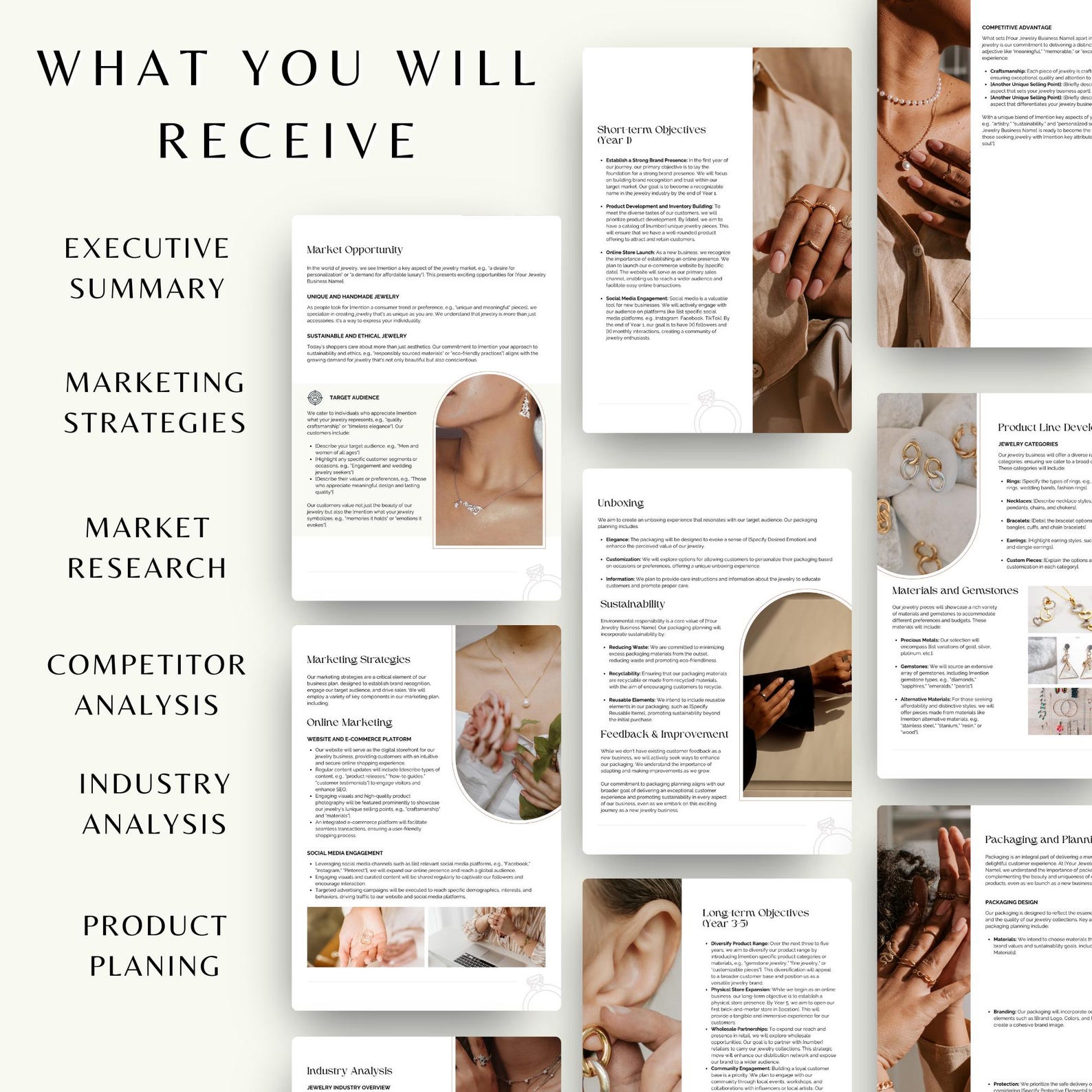 Jewelry Business Plan, Jewellers Business Marketing Plan, Small ...