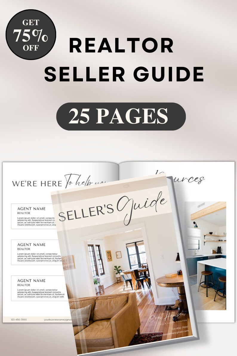 Real Estate Seller Guide Step by Step Sellers Roadmap Editable Canva ...
