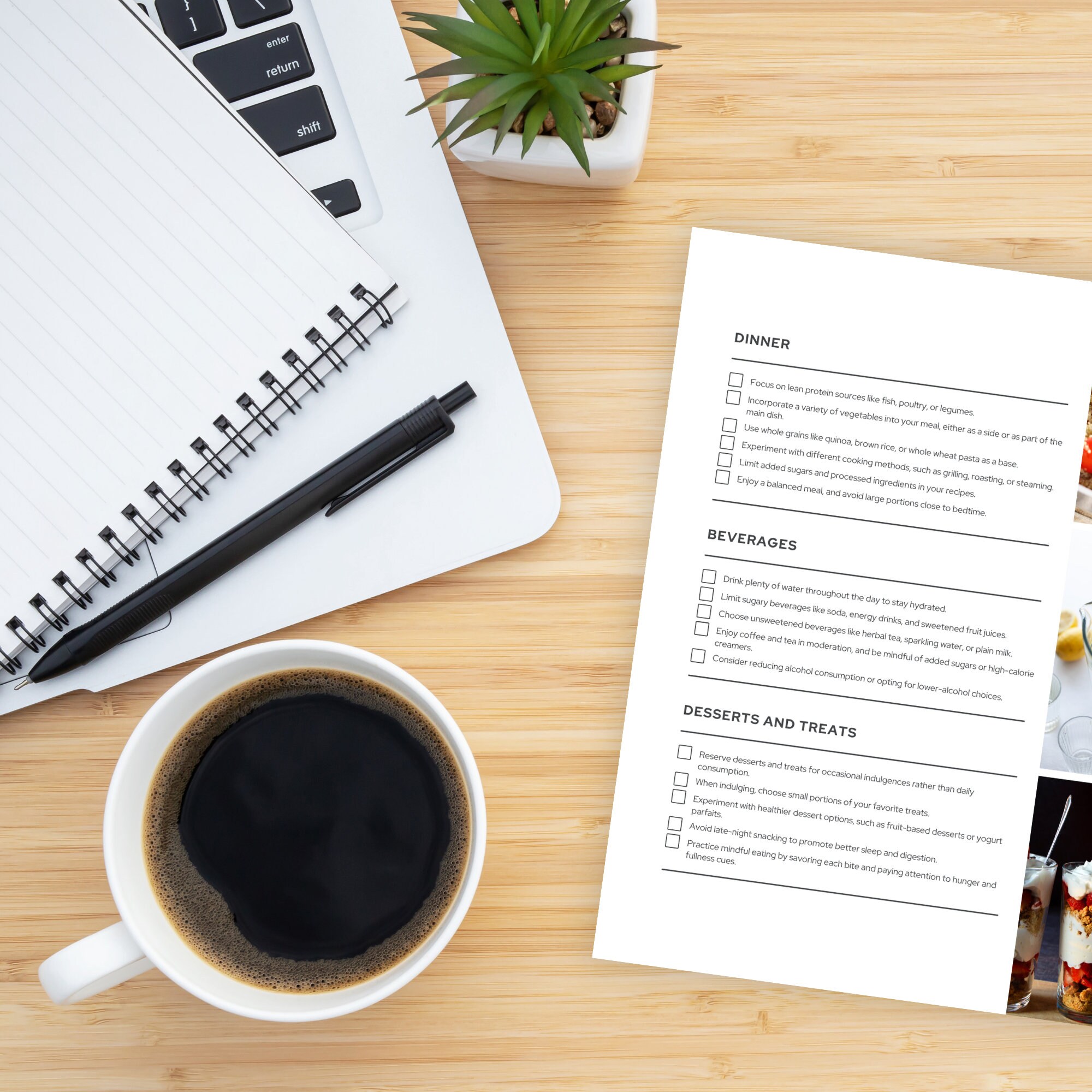 Meal Planning Checklist Healthy Eating Check List Guide Dietitian Meal ...