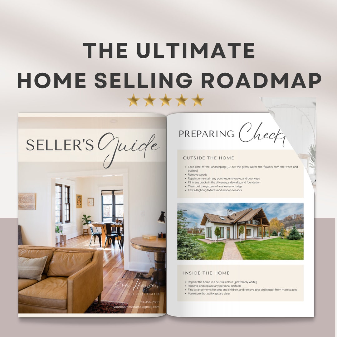 Real Estate Seller Guide Step by Step Sellers Roadmap Editable Canva ...