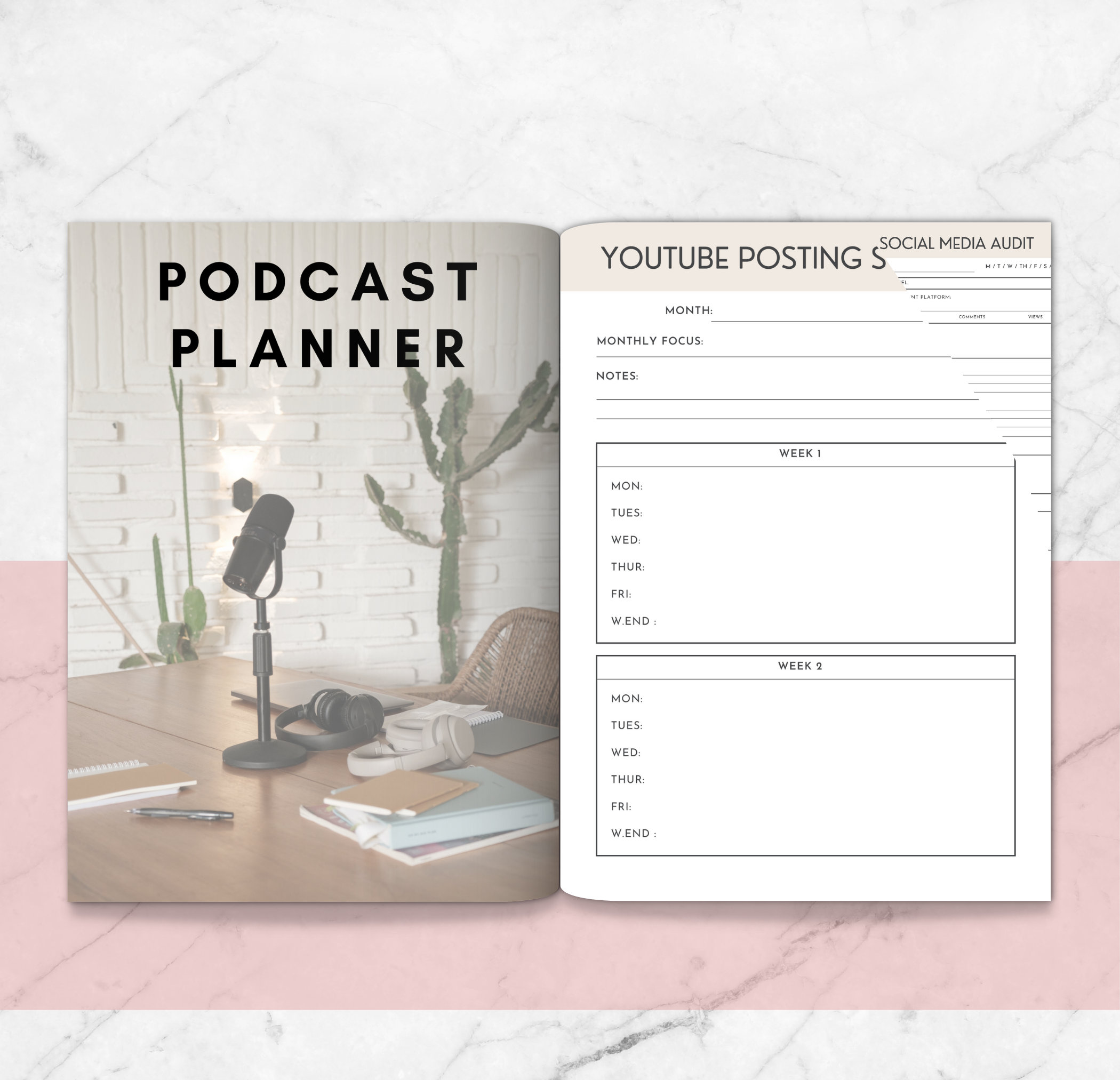 Podcast Episode Planner Pod Cast Episode Launch Plan Content Planning ...
