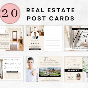 Real Estate Post Cards Bundle Realtor Seller Postcard Real Estate Agent ...