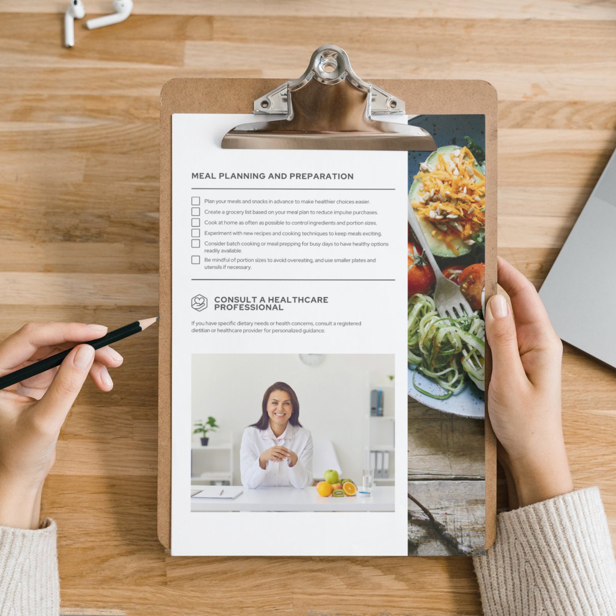 Meal Planning Checklist Healthy Eating Check List Guide Dietitian Meal ...