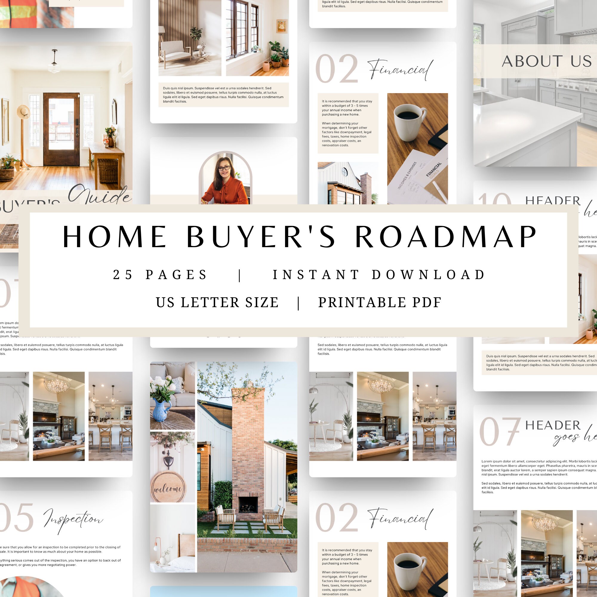 Real Estate Buyer Guide Step by Step Buyer's Roadmap Editable Canva ...