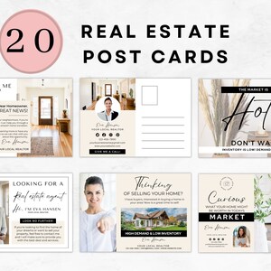Realtor Marketing Bundle: 20 Editable Canva Templates for Real Estate ...