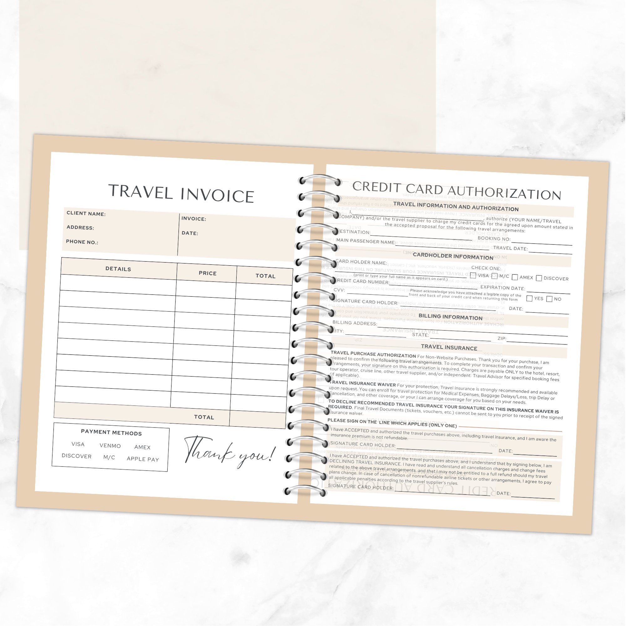 Travel Agent Forms, Booking Form Template, Canva Templates, Agency ...