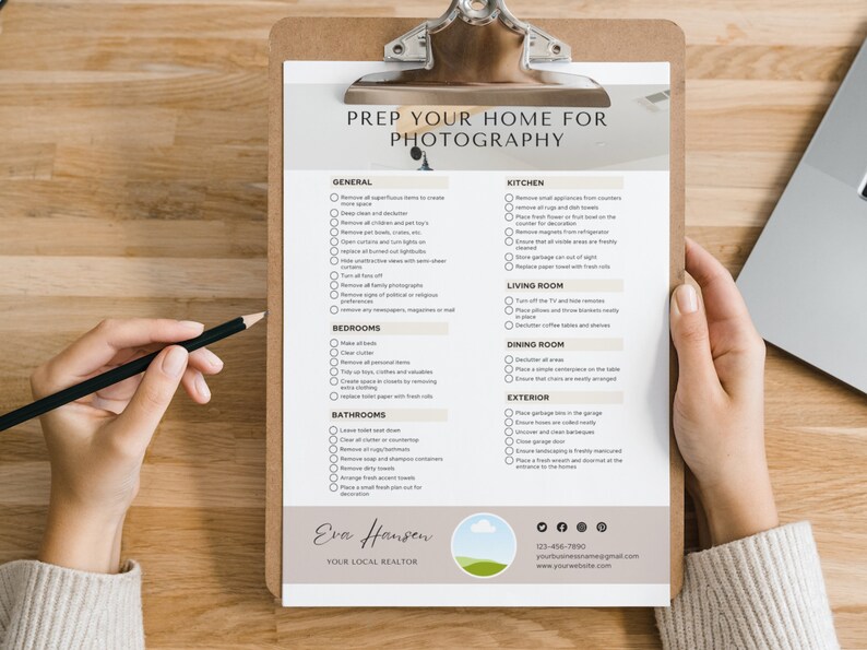 Real Estate Photography House Prep Flyer, Home Seller Photography ...