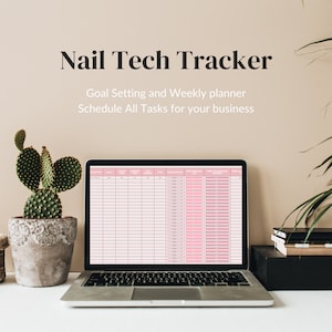 Nail Tech Tracker Nail Technician Business Spreadsheet Nail Client ...