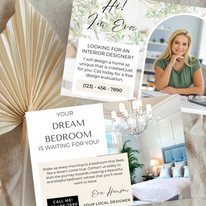 Interior Designer Post Cards Interior Design Marketing Business Cards ...