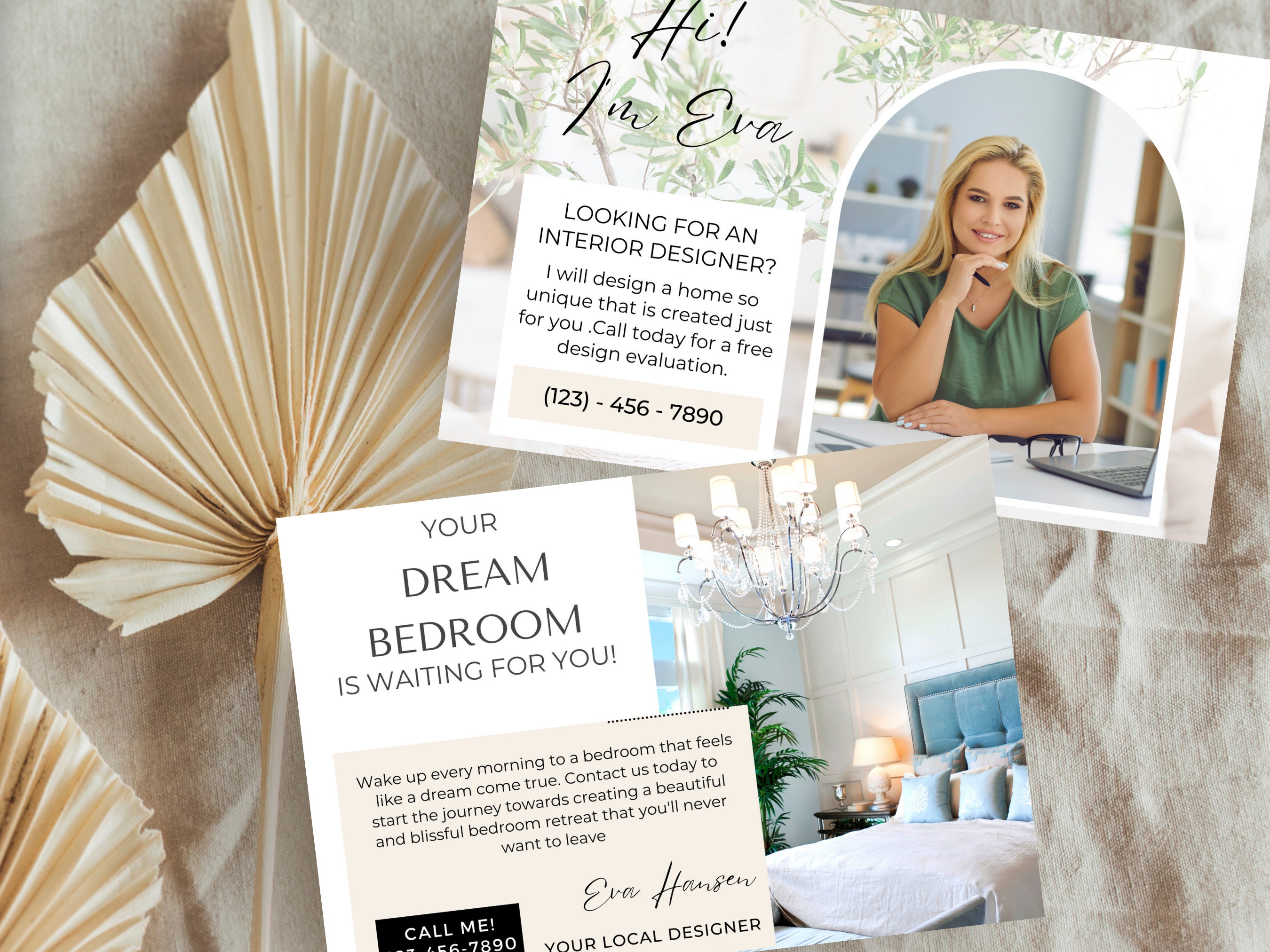 Interior Designer Post Cards Interior Design Marketing Business Cards ...