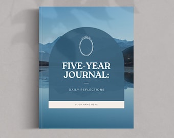 Printable PDF One Line A Day 5 Year Memory Journal | 366 Pages Book to ...
