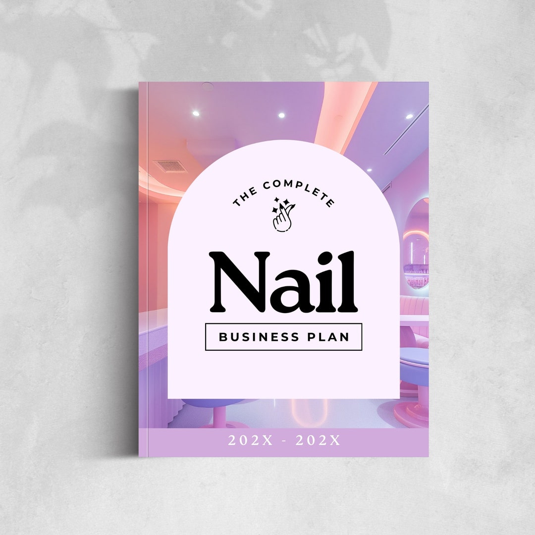 Nail Business Plan Template, Editable Canva Strategy for Nail Techs ...