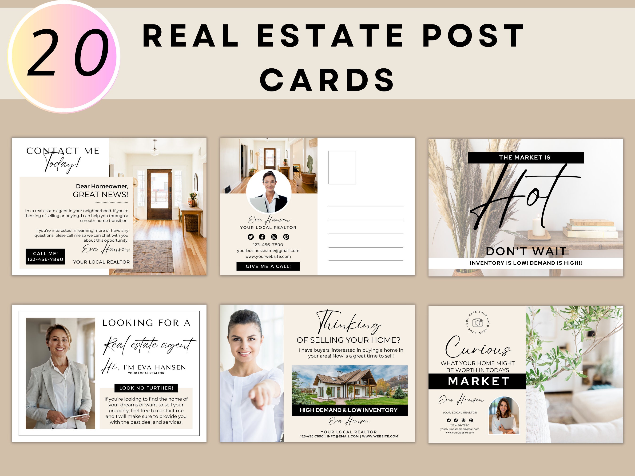 Real Estate Post Cards Real Estate Agent Postcard Realtor Postcards ...
