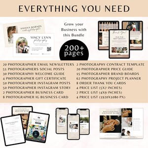 200 + Photography Bundle Canva Template, Instant Download, Photography ...