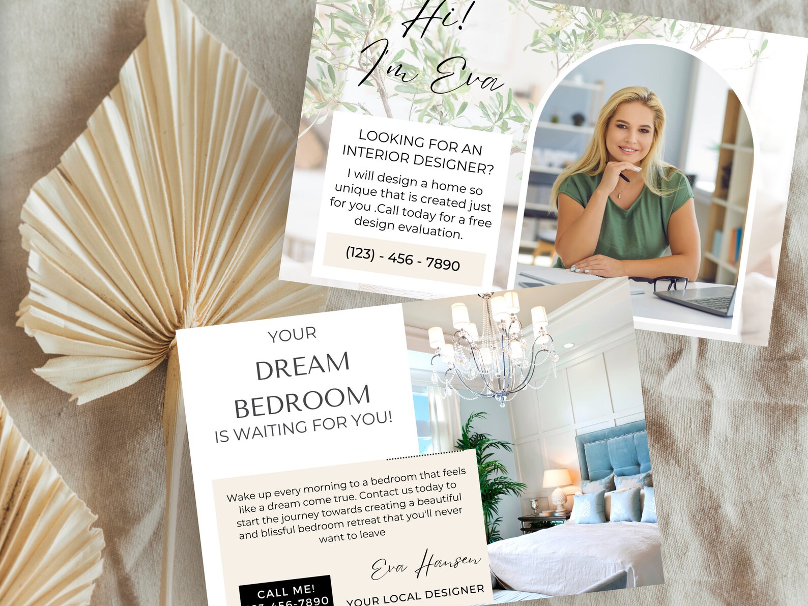 Interior Designer Postcard Bundle: 20 Marketing Mailer Cards for Home ...