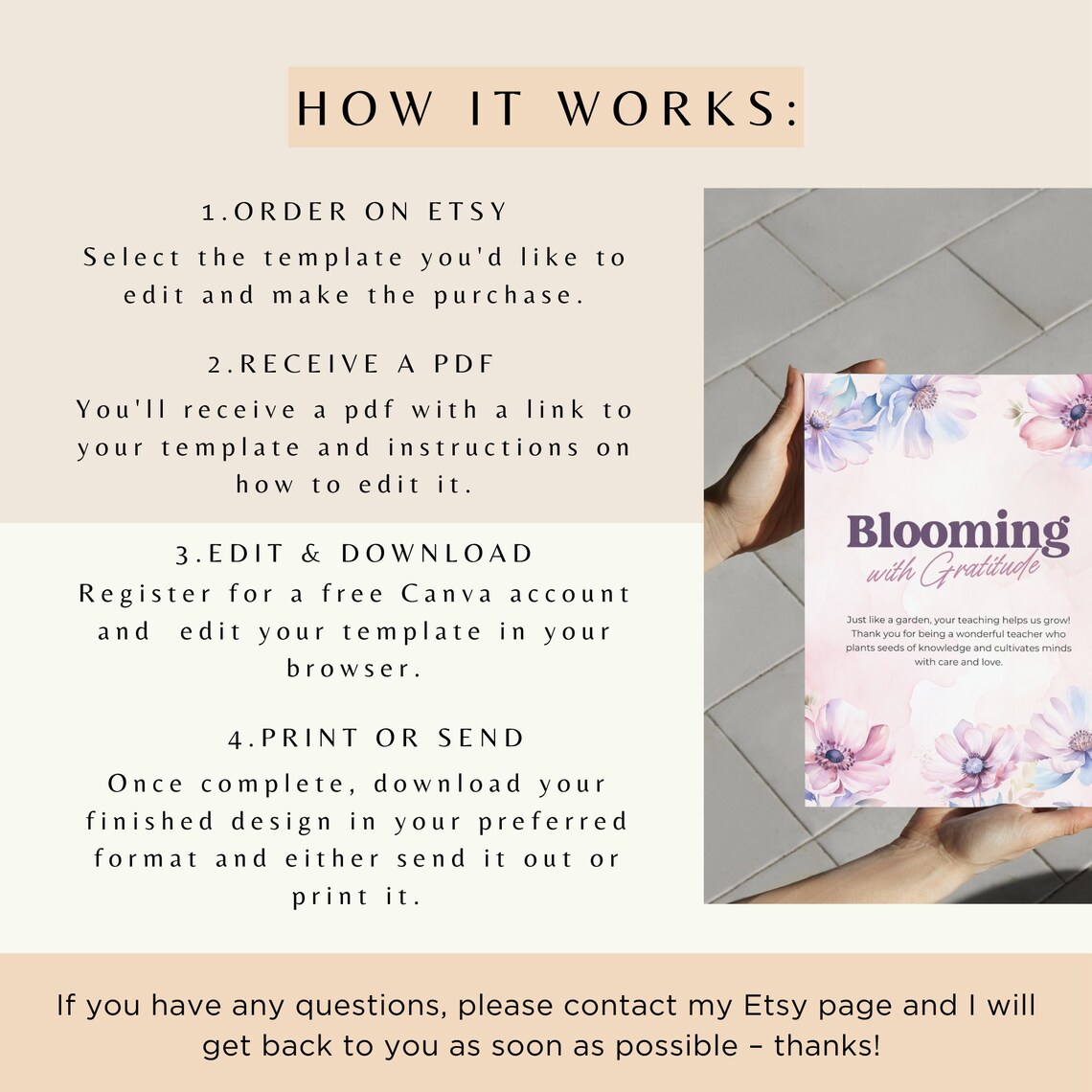 Teacher Appreciation Thank You Posters, End of School Teacher ...