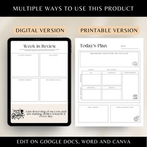 Small Business Planner Printable Entrepreneur Day Planner Solopreneur ...