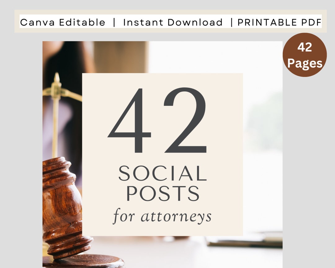 Lawyers Instagram Posts Social Post for Attorneys Law Firm Social Media ...