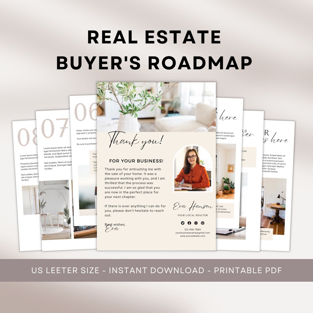 Real Estate Buyer Roadmap Buyers Packet Step by Step Home Buying ...