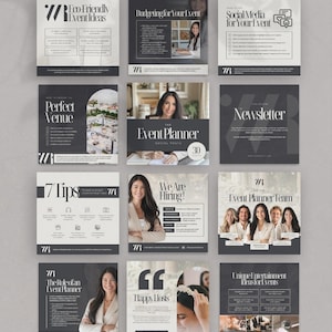 Event Planner Instagram Content Posts, Wedding Planner Social Media ...