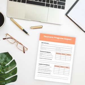 Daycare Child Progress Report Template, Fillable Form for Daycare ...