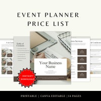 Event Planner Price List Template Printable Event Packages Template ...