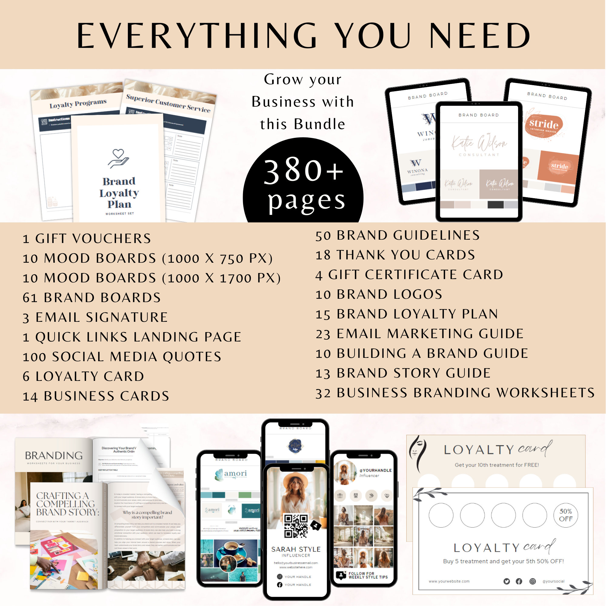 380+ Brand Bundle Templates, Business Branding Kit, Branding Mood ...