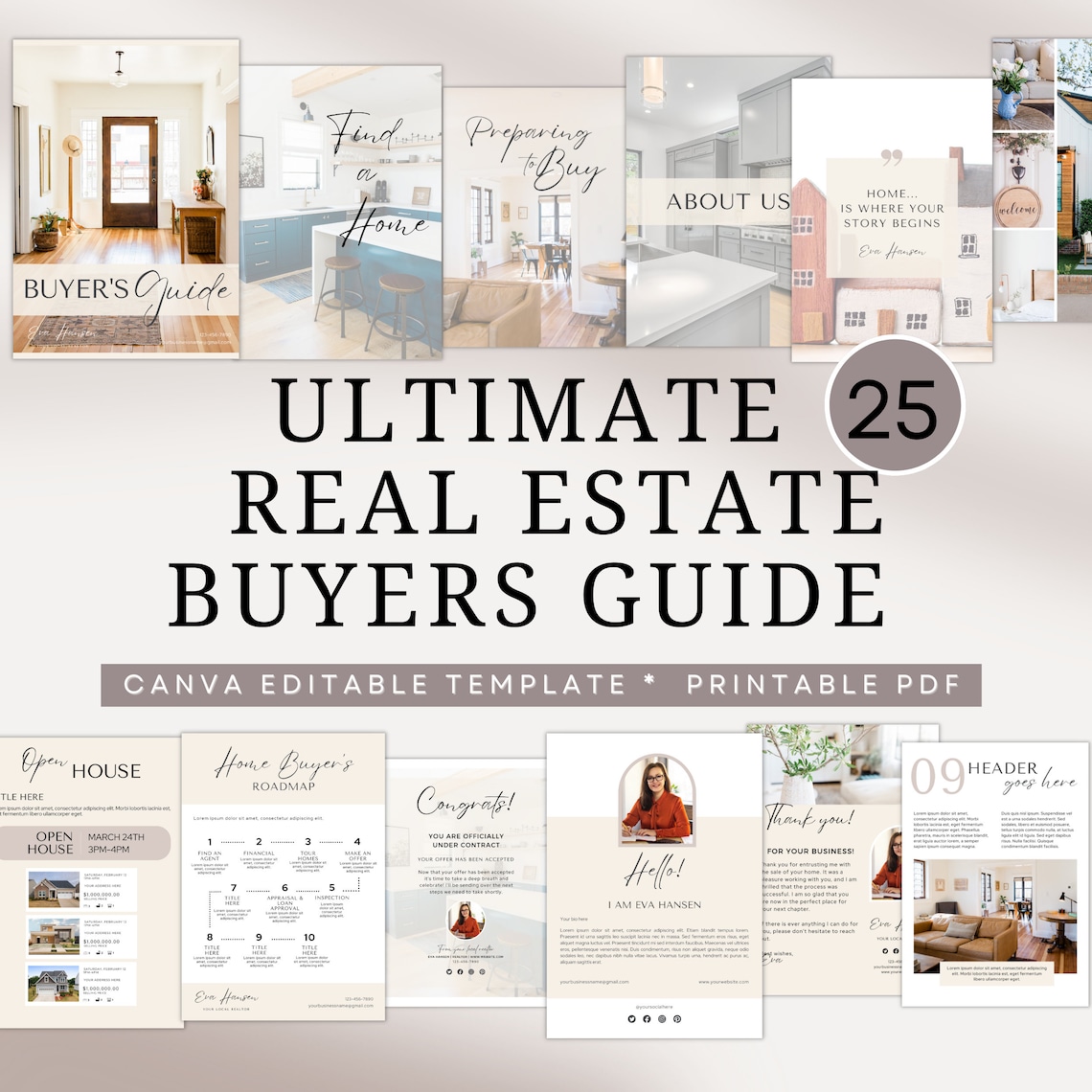 Home Buyer Roadmap Guide Realtor Agent Buyers Packet Step by Step Home ...