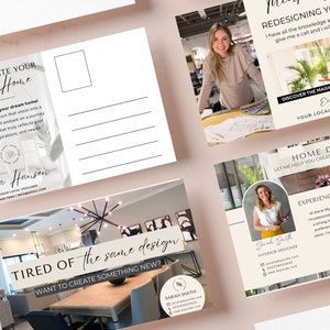 Interior Designer Post Cards Interior Design Marketing Business Cards ...