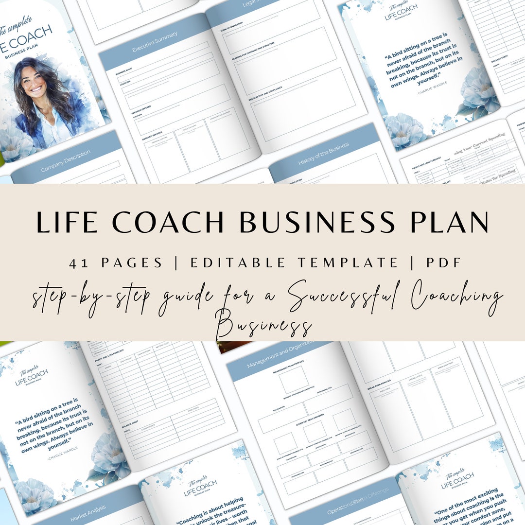 Life Coach Business Plan ,small Business Planner ,business Startup Plan ...
