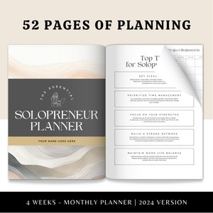 Small Business Planner Printable Entrepreneur Day Planner Solopreneur ...