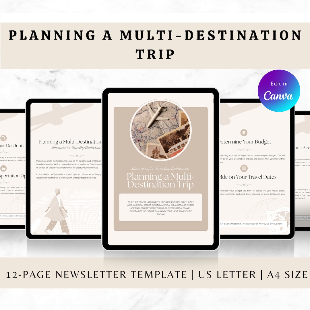 Travel Email Newsletter Template: Multi-destination Trip Planning ...