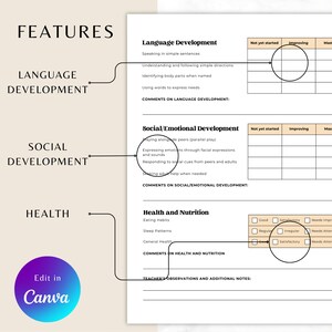 Daycare Child Progress Report Template, Fillable Form for Daycare ...