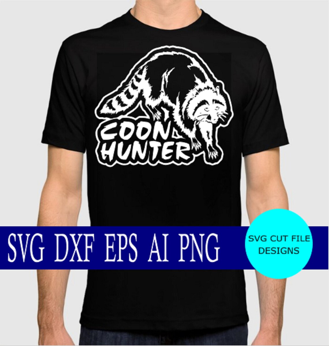 Coon Hunter Svg, Raccoon Svg, Coon Dog Hunter Cutting Files Silhouette ...